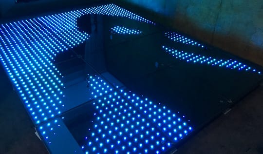 Pistas de baile led pixel Blanco / Negro