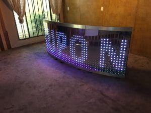 Cabina DJ Led Pixel Curva 816 Espejo | Transparente | DJ Booth - Pistas ...